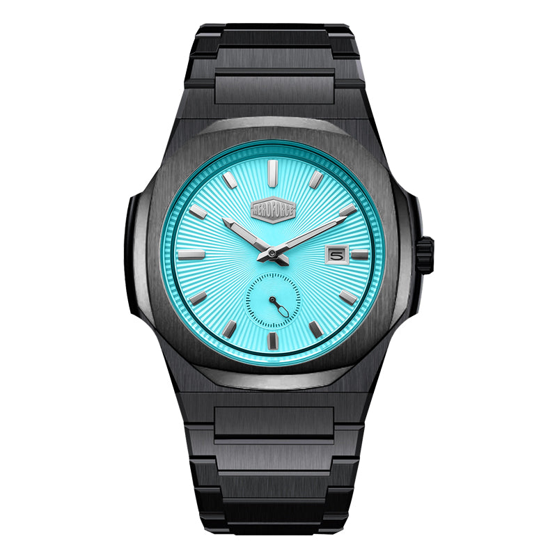 HeroForce 5008 - Azure Stealth – Sunray Turquoise Dial – Heroforce