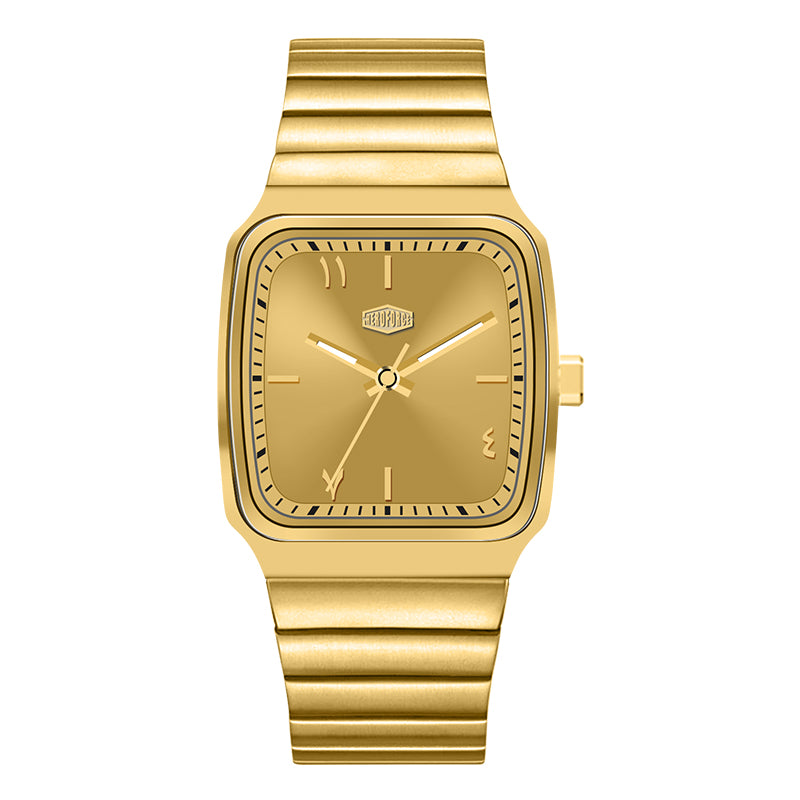 HeroForce 5002 - Heritage Style – Luxury Square Watch with Arabic Nume ...